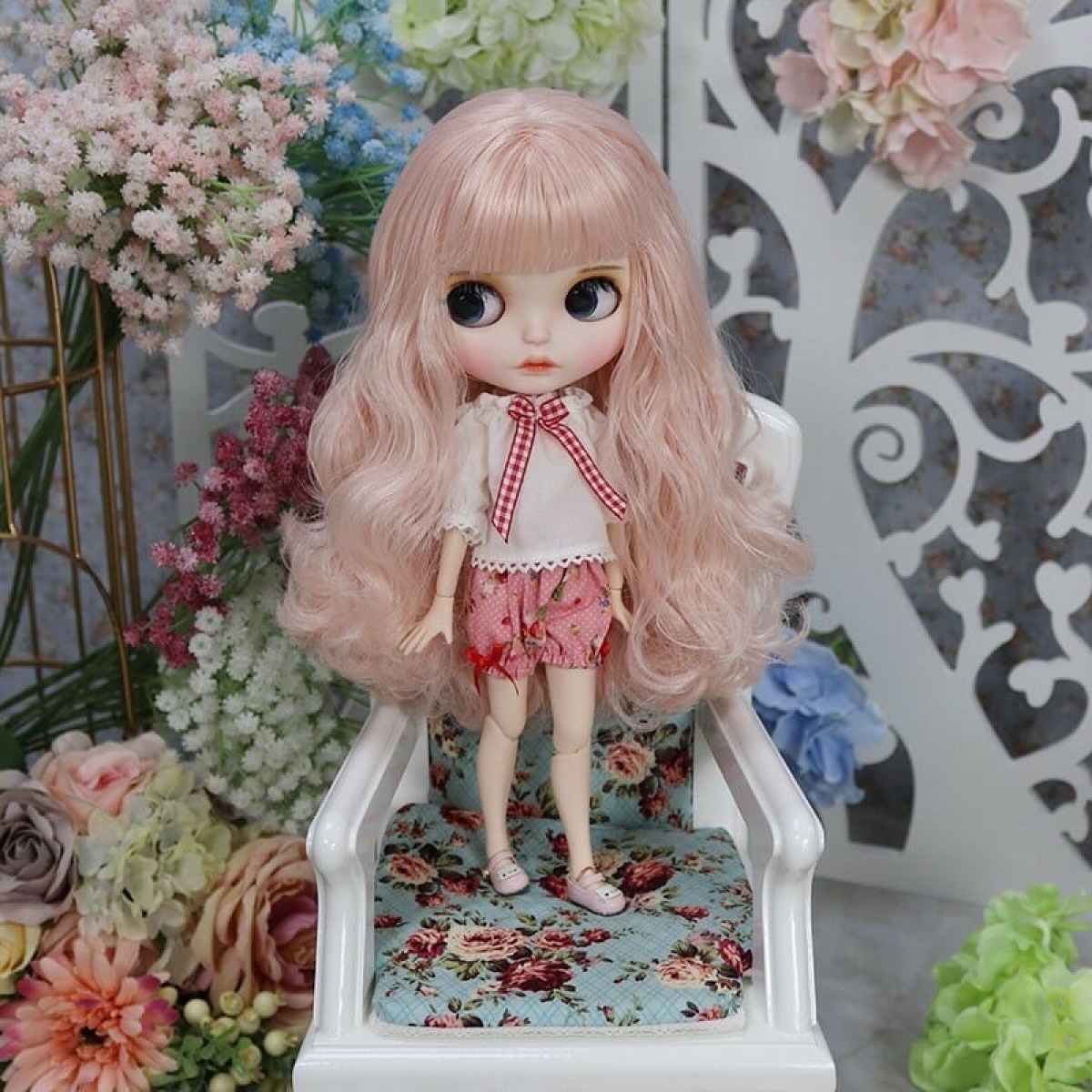Leslie – Premium Custom Blythe Muñeca con cara tranquila y cara mate ...