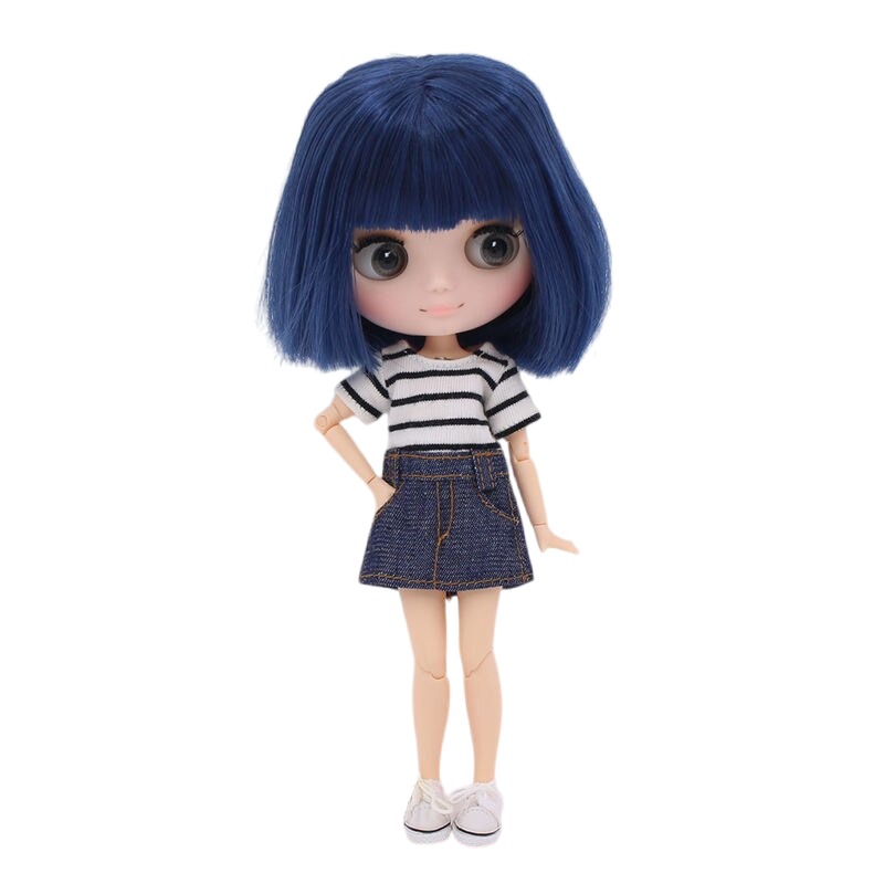 Mia – Custom Middie Blythe Doll with Blue Hair | This Is Blythe ...