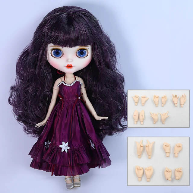 Allison – Premium Custom Neo Blythe Doll with Blue Hair, White Skin ...
